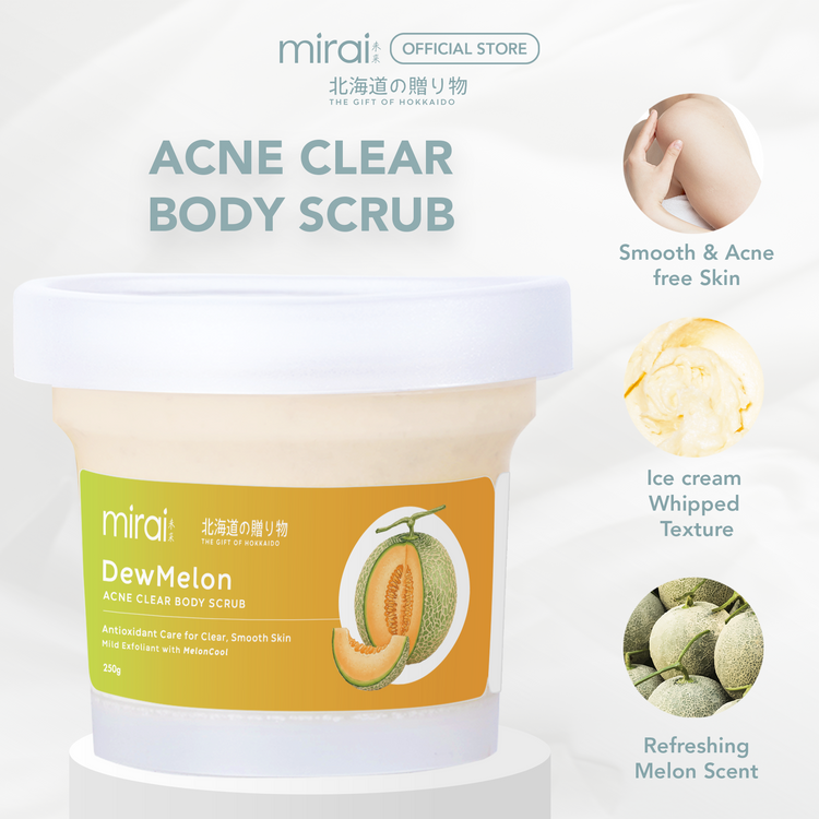 Hokkaido Milk Gentle Brightening Body Scrub | Mirai Skincare PH